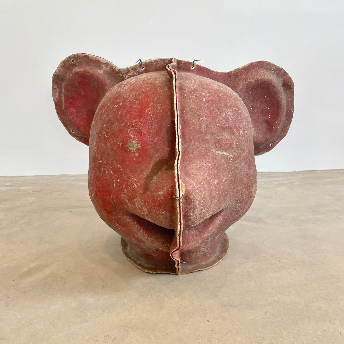 Giant Fiberglass Teddy Bear Head Mold, 1970s USA