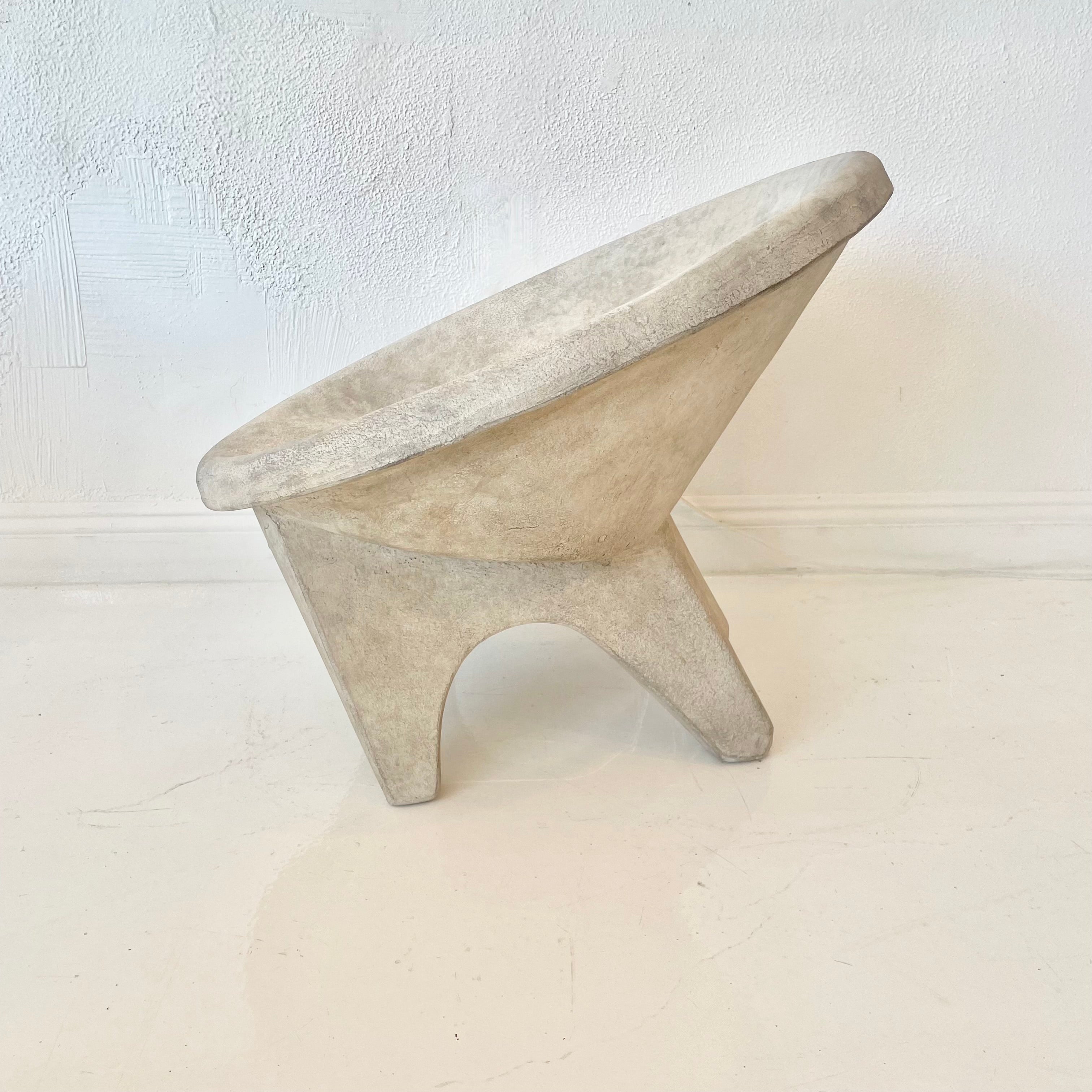 Sculptural Concrete Chair by Merit, Los Angeles